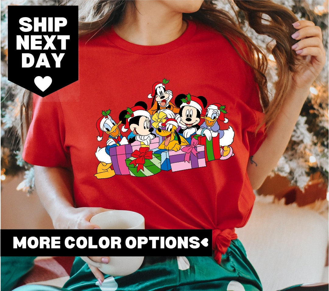 Mickey and Friends Christmas Shirt, All Disney Characters Christmas ...