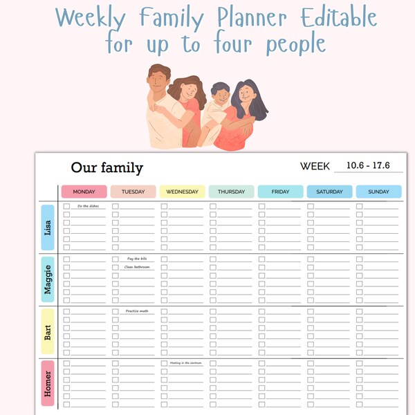 Family Organization - Etsy