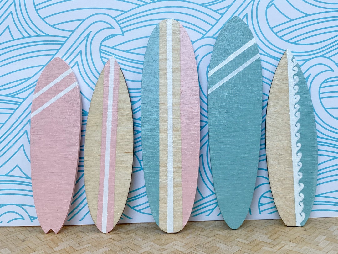 Miniature Surfboards Dollhouse Beach Decor Maileg and Barbie Home ...