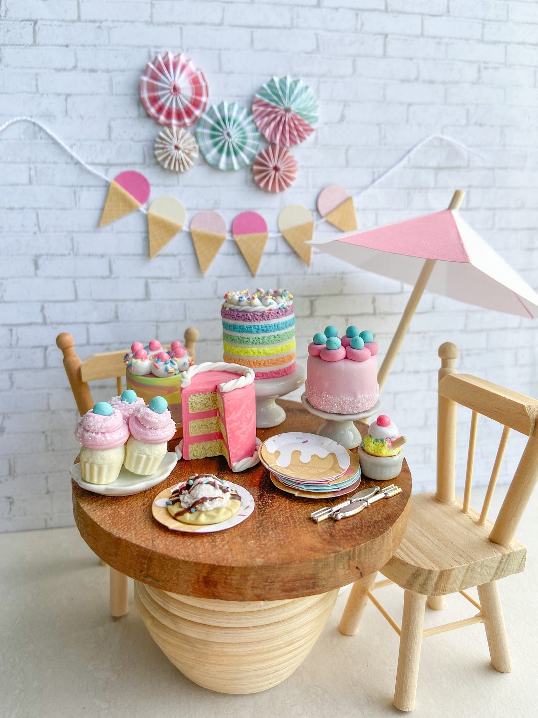 Miniature Printable Party Decor Mini Doll Birthday Banner Maileg and ...