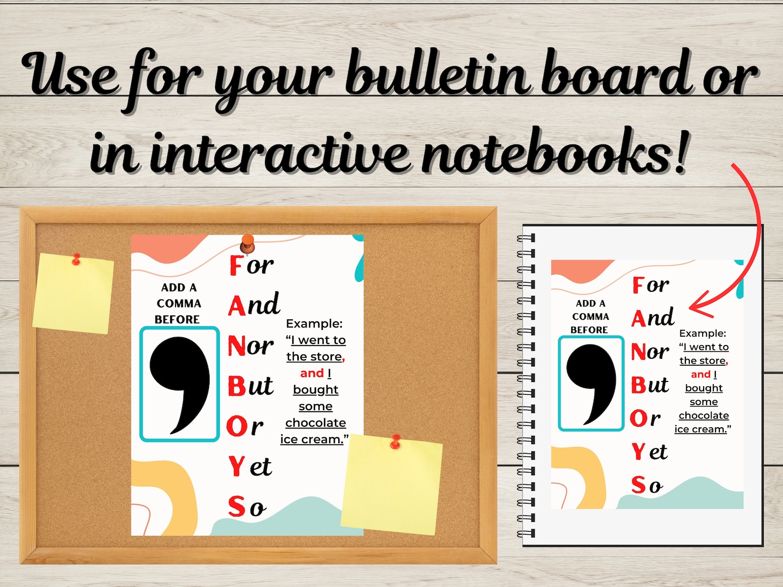 FANBOYS Anchor Chart for ELA | Conjunctions Anchor Chart | Instant ...