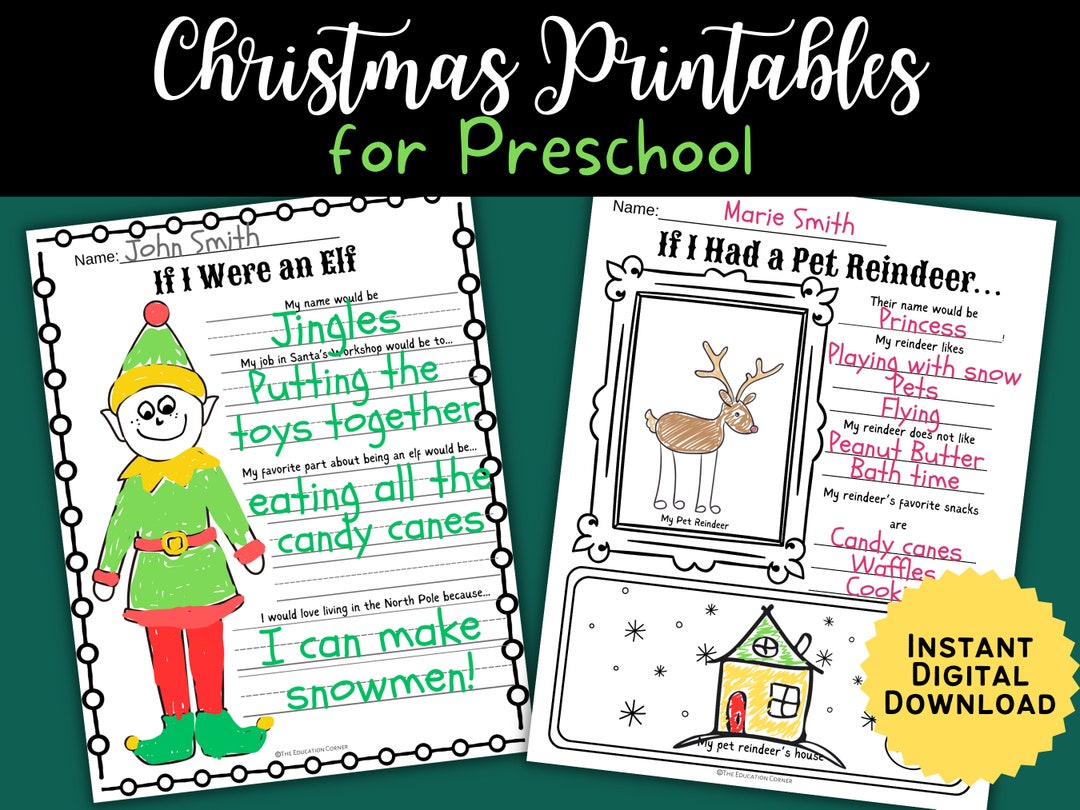 Christmas Printables for Toddlers, Preschool Christmas Printables, "if ...