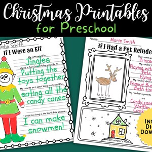 Christmas Printables for Toddlers, Preschool Christmas Printables, "if ...
