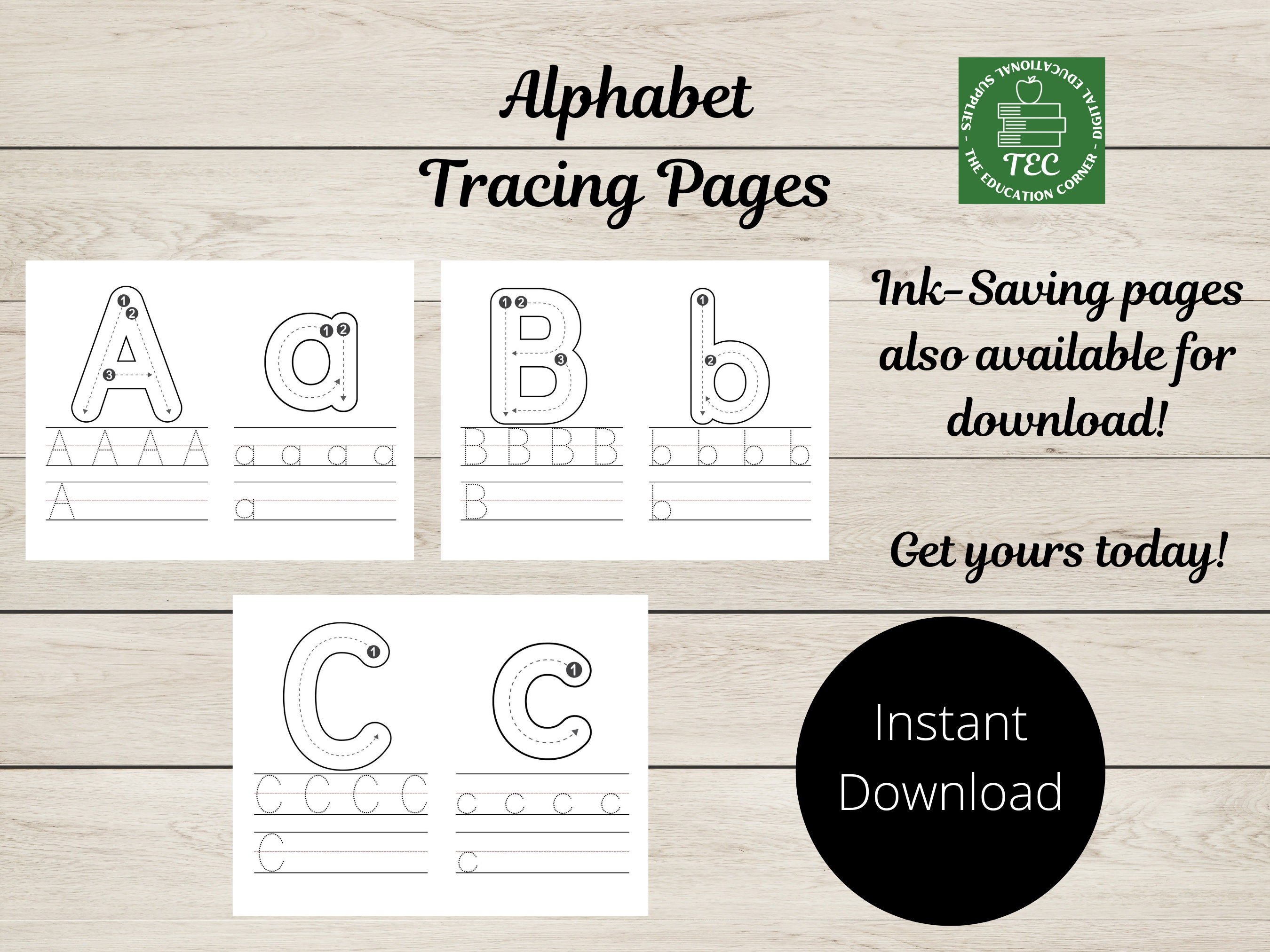 Alphabet Tracing Pages | Practice the Letters of the Alphabet ...