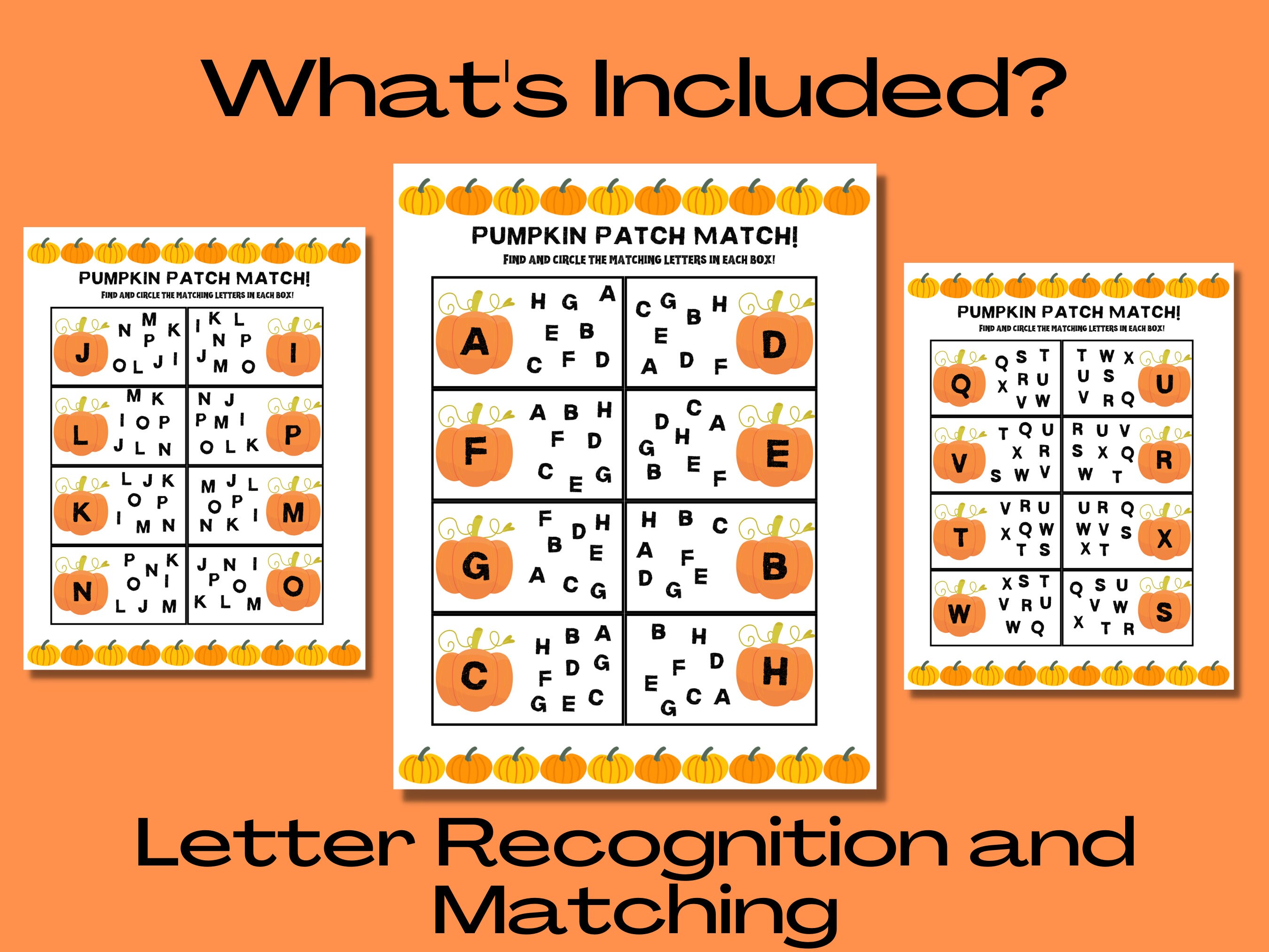 50 Printable Halloween Preschool & Kindergarten Activities Bundle ...