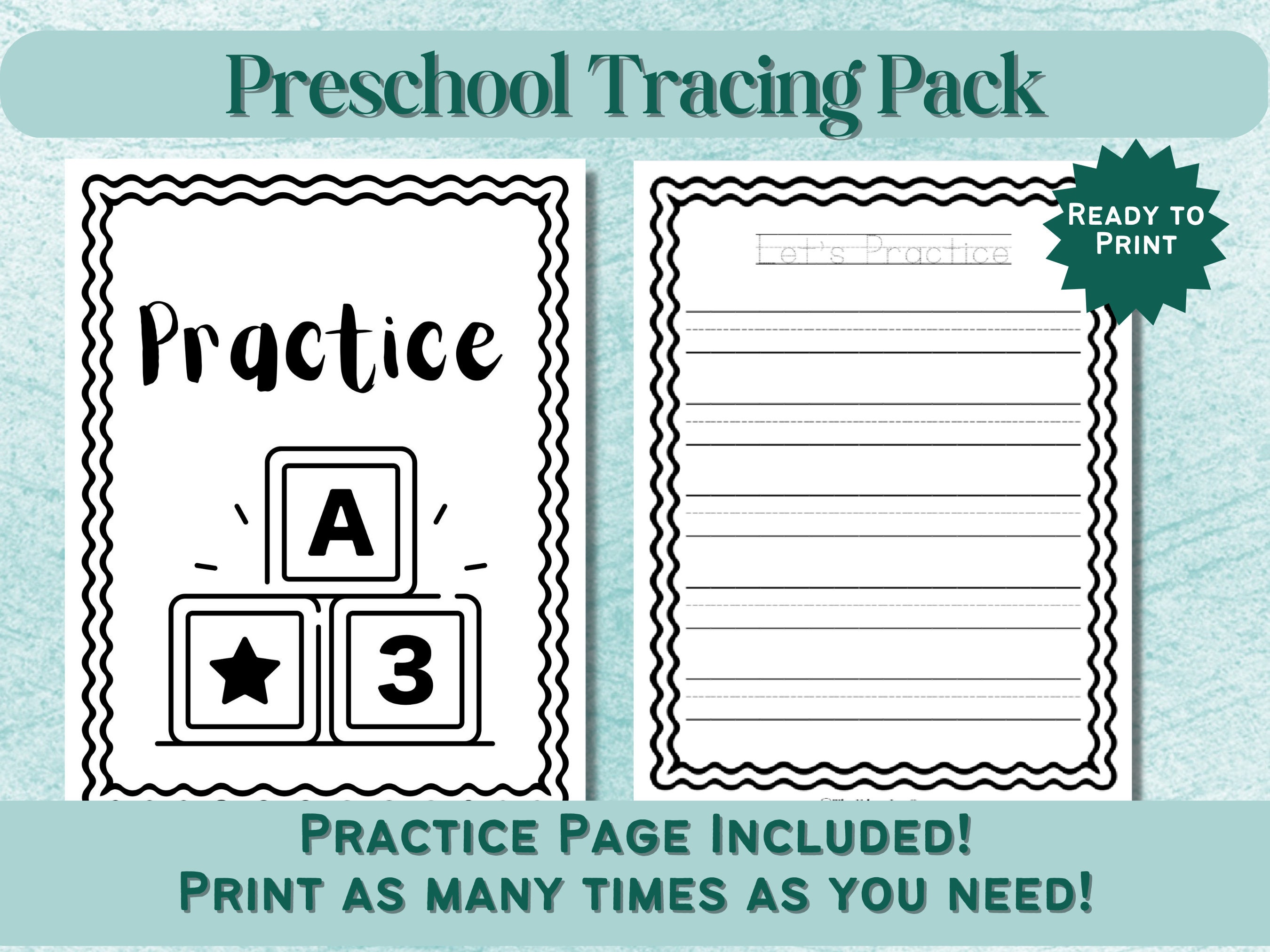 Printable Tracing Pack for Numbers 1-20, Shapes, and the Alphabet ...