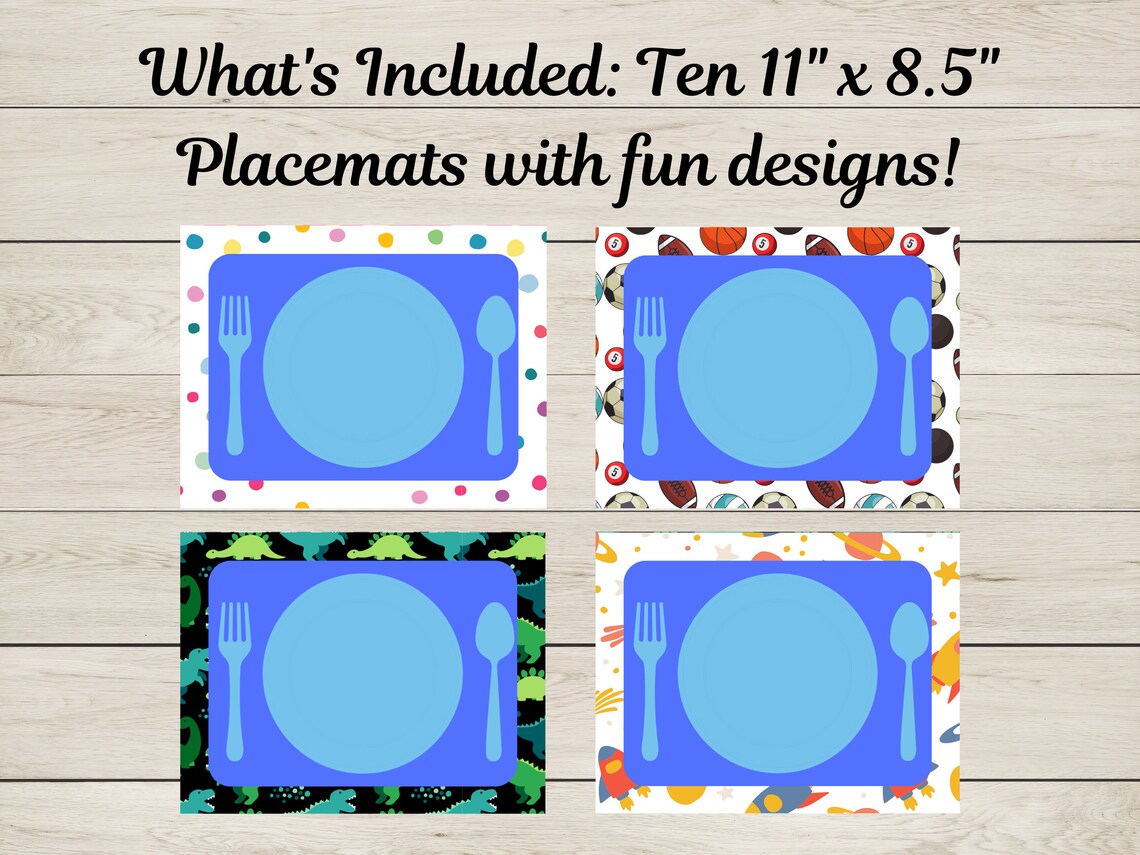 Montessori Table Place Setting Mats for Learning | Life, Eating, and ...