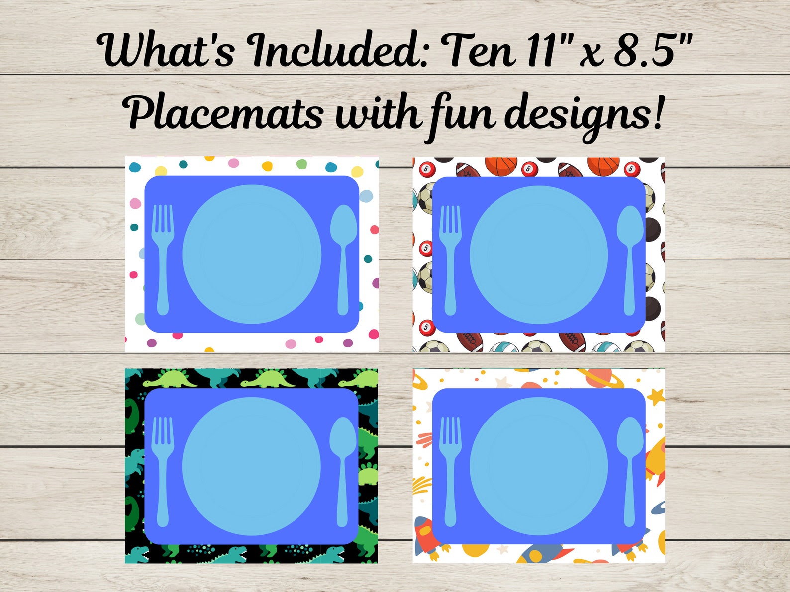 Montessori Table Place Setting Mats for Learning | Life, Eating, and ...