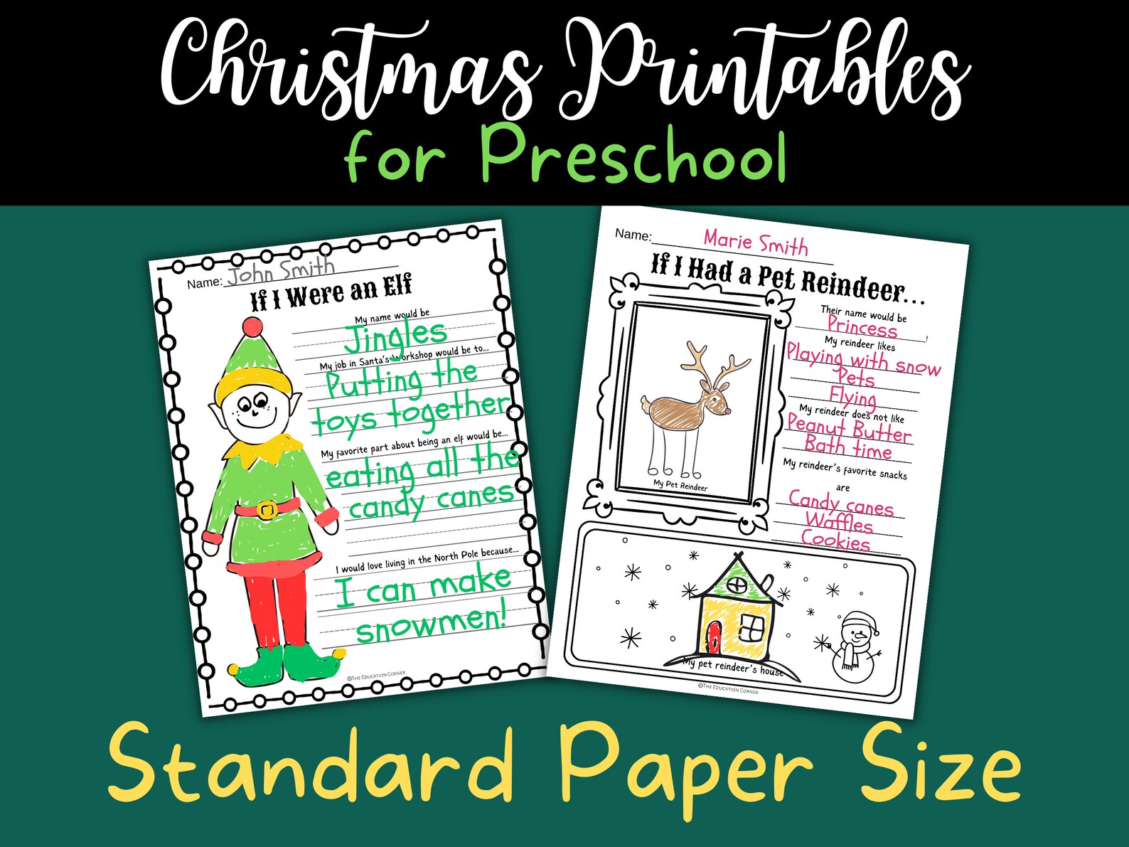 Christmas Printables for Toddlers, Preschool Christmas Printables, "if ...