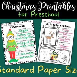 Christmas Printables for Toddlers, Preschool Christmas Printables, "if ...