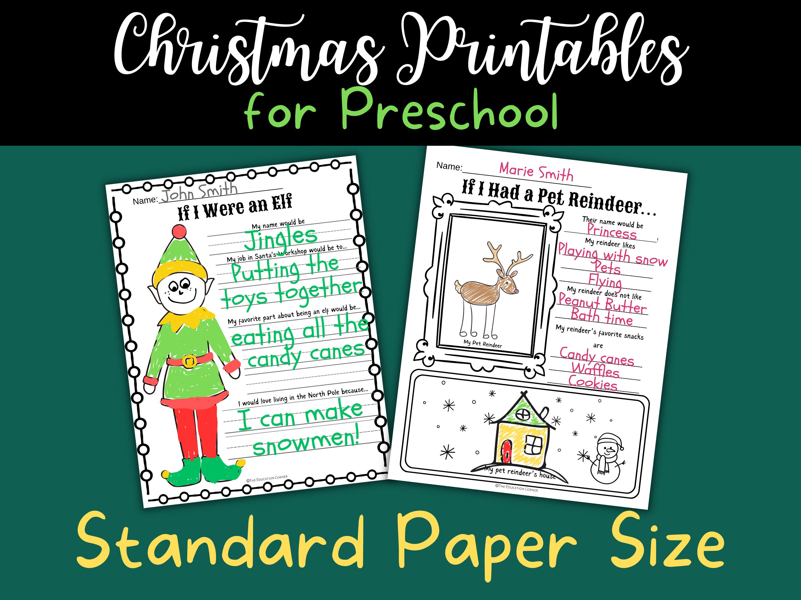 Christmas Printables for Toddlers, Preschool Christmas Printables, "if ...
