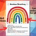 Rainbow Breathing Exercise Printable | Calm Down Poster | Anxiety ...