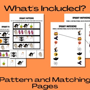50 Printable Halloween Preschool & Kindergarten Activities Bundle ...