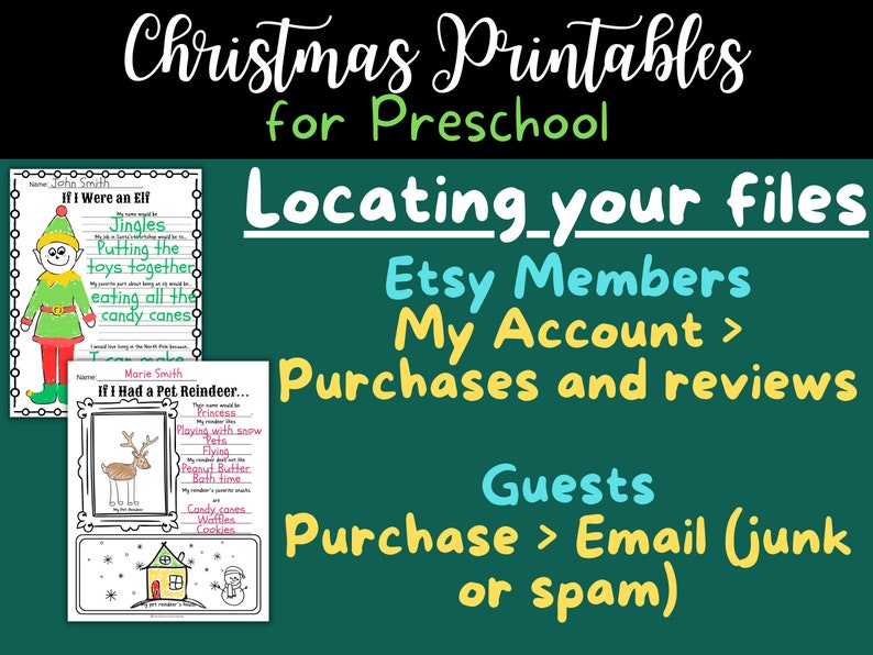 Christmas Printables for Toddlers, Preschool Christmas Printables, "if ...
