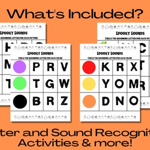 50 Printable Halloween Preschool & Kindergarten Activities Bundle ...