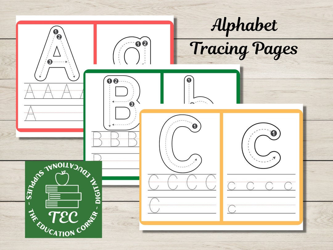 Alphabet Tracing Pages | Practice the Letters of the Alphabet ...