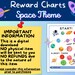 Reward Chart Printable for Kids 4 Versions Space-themed Behavior ...