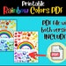 Printable Rainbow Colors PDF, Color Learning Printable, Instant Digital ...