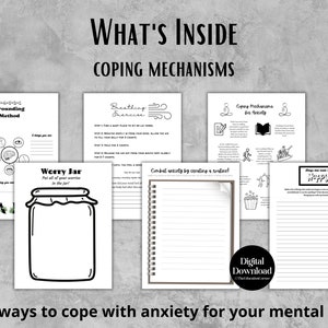 Anxiety Workbook | Mental Health Workbook | Printable Worksheets ...