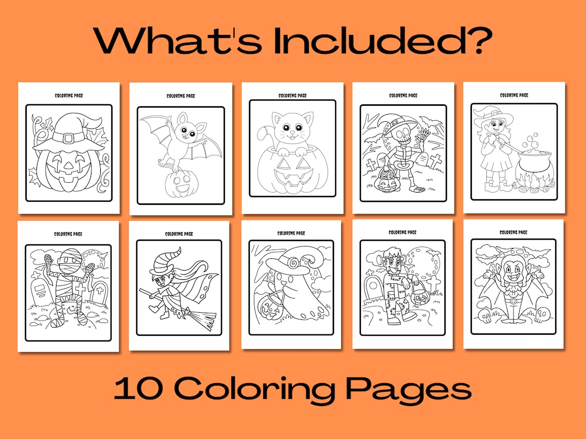 50 Printable Halloween Preschool & Kindergarten Activities Bundle ...