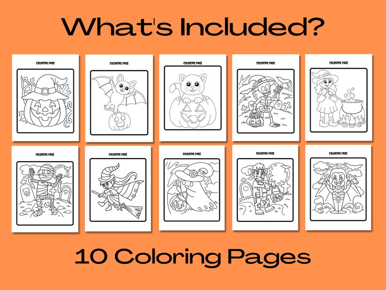 50 Printable Halloween Preschool & Kindergarten Activities Bundle ...
