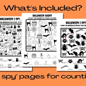 50 Printable Halloween Preschool & Kindergarten Activities Bundle ...