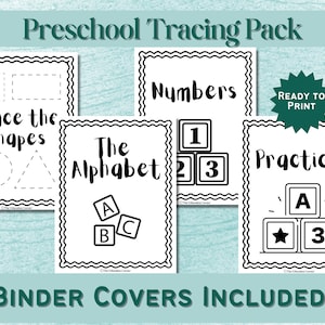 Printable Tracing Pack for Numbers 1-20, Shapes, and the Alphabet ...