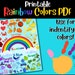 Printable Rainbow Colors PDF, Color Learning Printable, Instant Digital ...