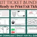 Exit Ticket Bundle | 35 Ready-to-print Exit Tickets for Middle and High ...