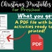 Christmas Printables for Toddlers, Preschool Christmas Printables, "if ...