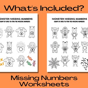 50 Printable Halloween Preschool & Kindergarten Activities Bundle ...