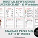 Five Senses Anchor Charts & Worksheets: Elementary/esl (PDF) - Etsy