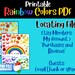 Printable Rainbow Colors PDF, Color Learning Printable, Instant Digital ...