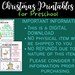 Christmas Printables for Toddlers, Preschool Christmas Printables, "if ...