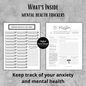 Anxiety Workbook | Mental Health Workbook | Printable Worksheets ...