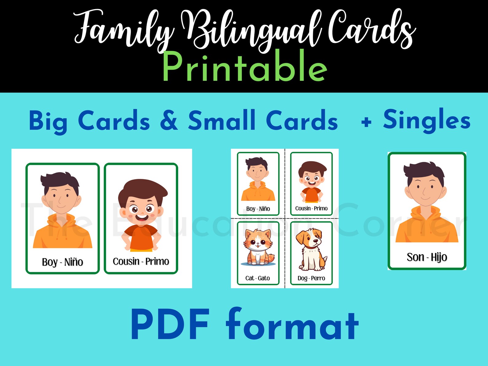Bilingual Flashcards for Family | Flashcards Bilingües Para La Familia ...