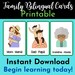 Bilingual Flashcards for Family | Flashcards Bilingües Para La Familia ...