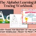 Alphabet Letter Tracing Pages and Cards for Early Learning | Preschool ...