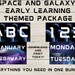 Space and Galaxy-themed Early Learning Pack Alphabet, Numbers, Days of ...