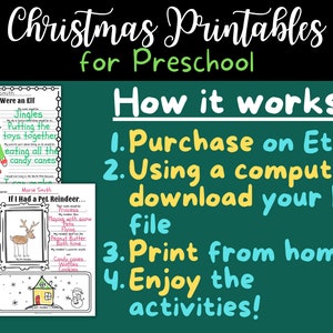 Christmas Printables for Toddlers, Preschool Christmas Printables, "if ...