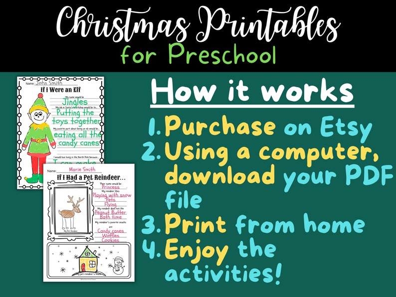 Christmas Printables for Toddlers, Preschool Christmas Printables, "if ...