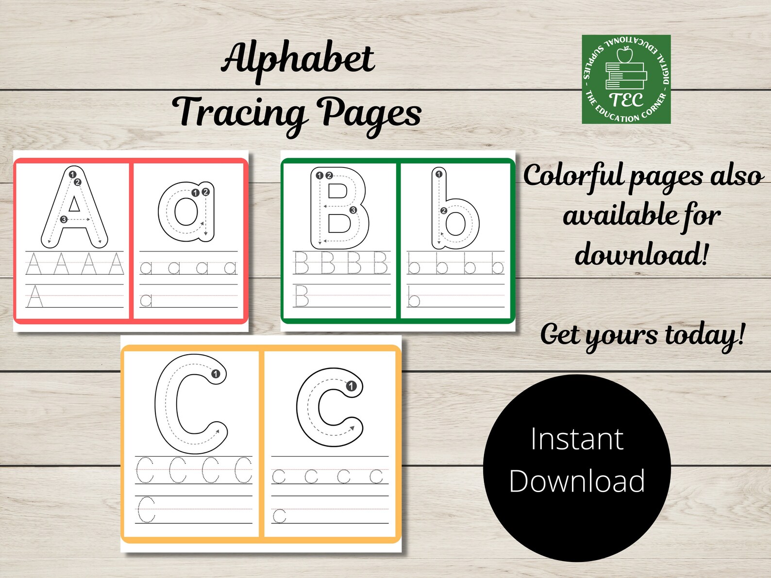 Ink-saving Alphabet Letter Tracing Pages | Full Tracing Pages for ...