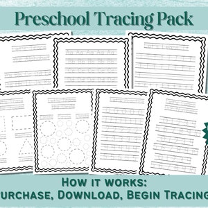Printable Tracing Pack for Numbers 1-20, Shapes, and the Alphabet ...