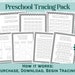 Printable Tracing Pack for Numbers 1-20, Shapes, and the Alphabet ...