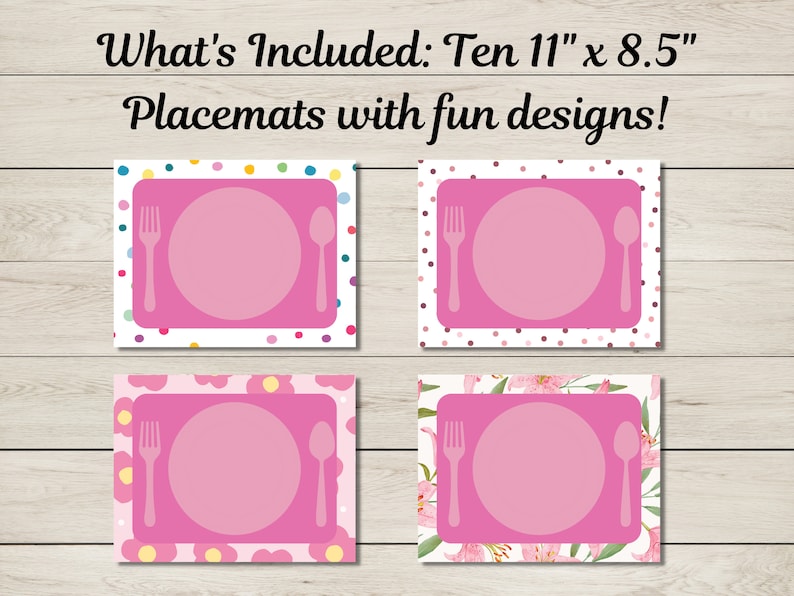 Montessori Table Place Setting Mats for Learning | Life, Eating, and ...