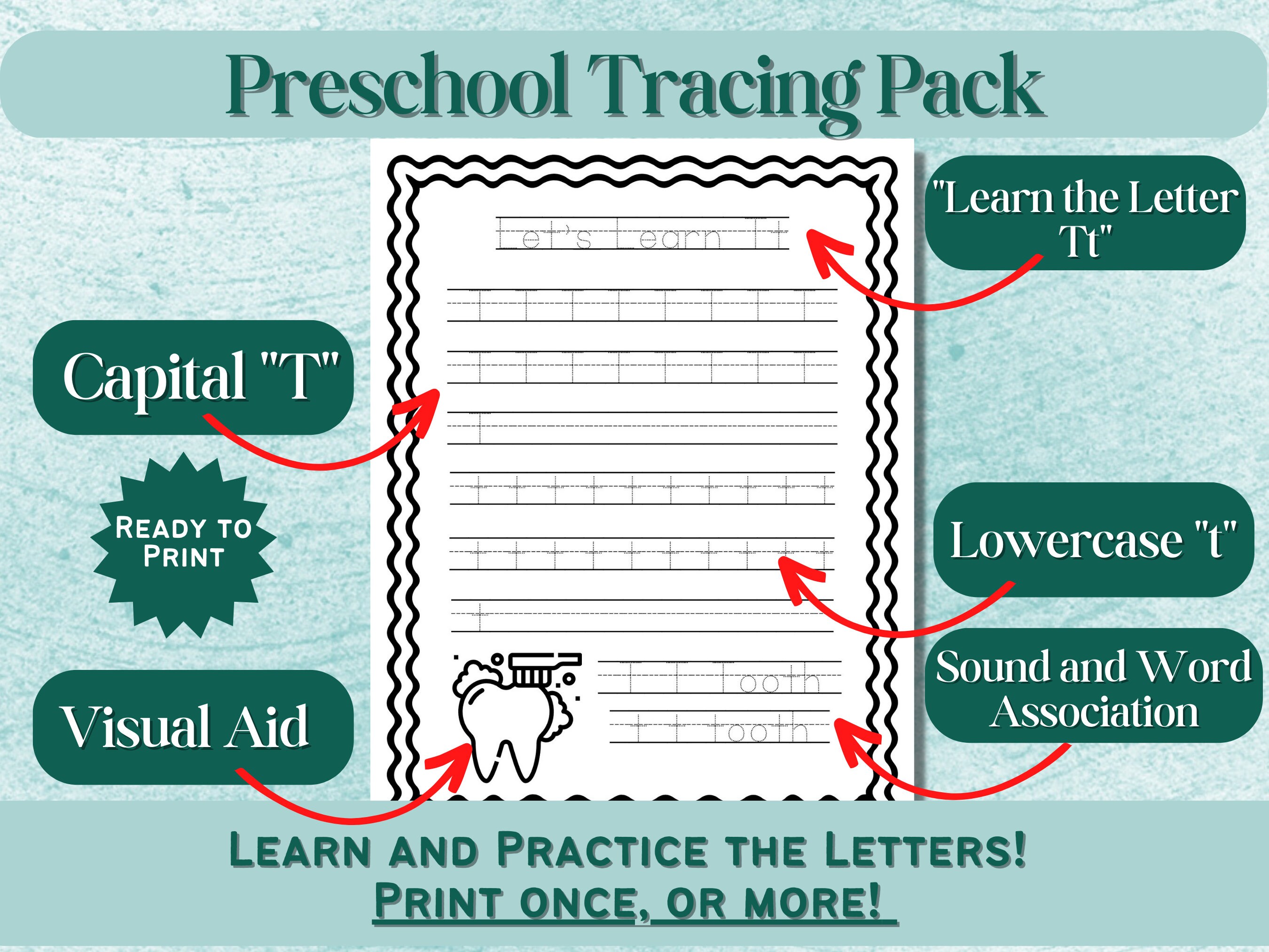 Printable Tracing Pack for Numbers 1-20, Shapes, and the Alphabet ...