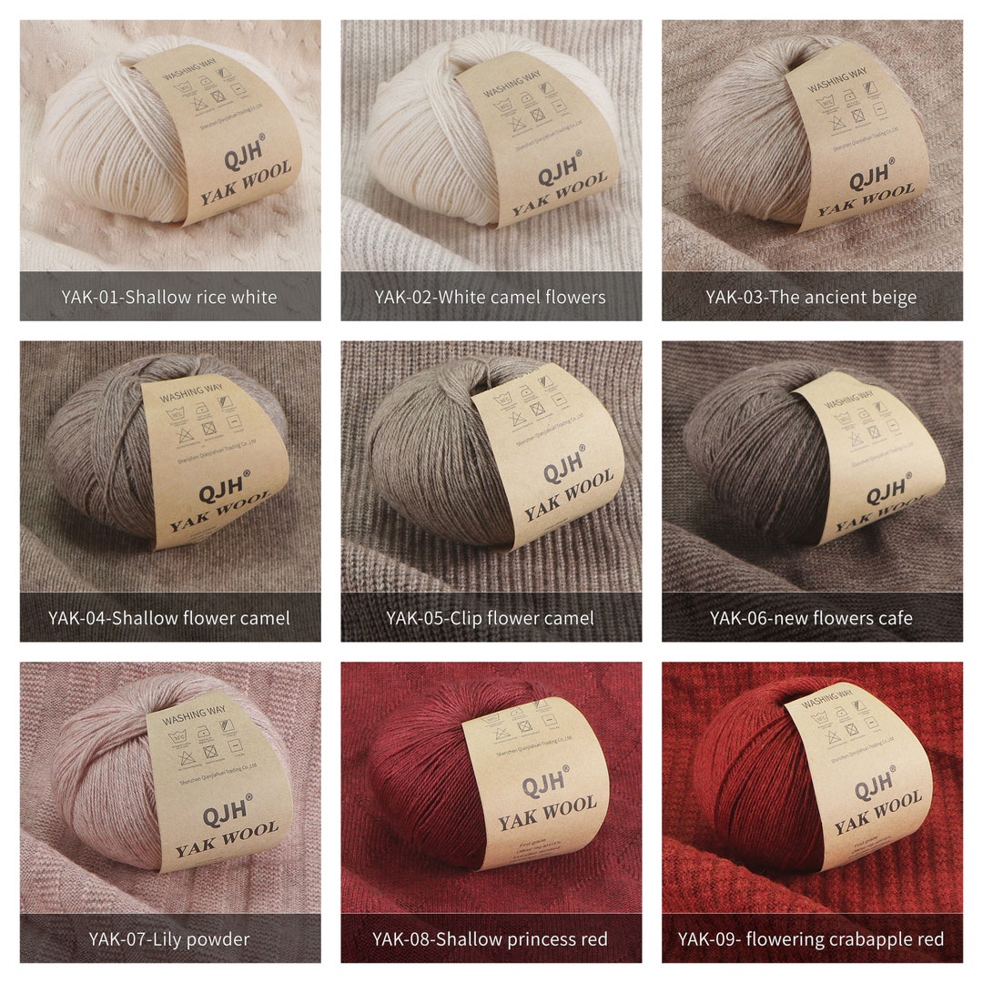 6 Pack 650grams 300grams Eco-friendly Natural Mongolian 100% Yak Wool ...