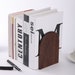 Personalized Wooden Bookends, Pair of Bookends for Shelves, Desk Book ...