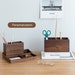 Personalized Premium Walnut Desk Organizer With Multi-compartments ...
