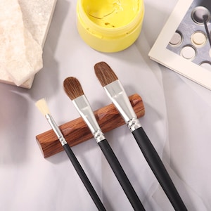 Personalized Wooden Paint Brush Holder, Paint Brush Rest and ...